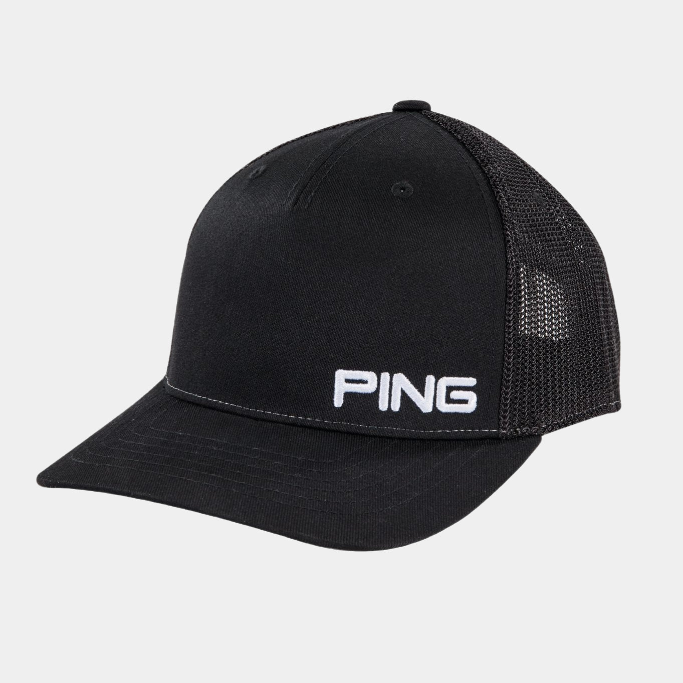 Ping Corner Mesh Cap - Black